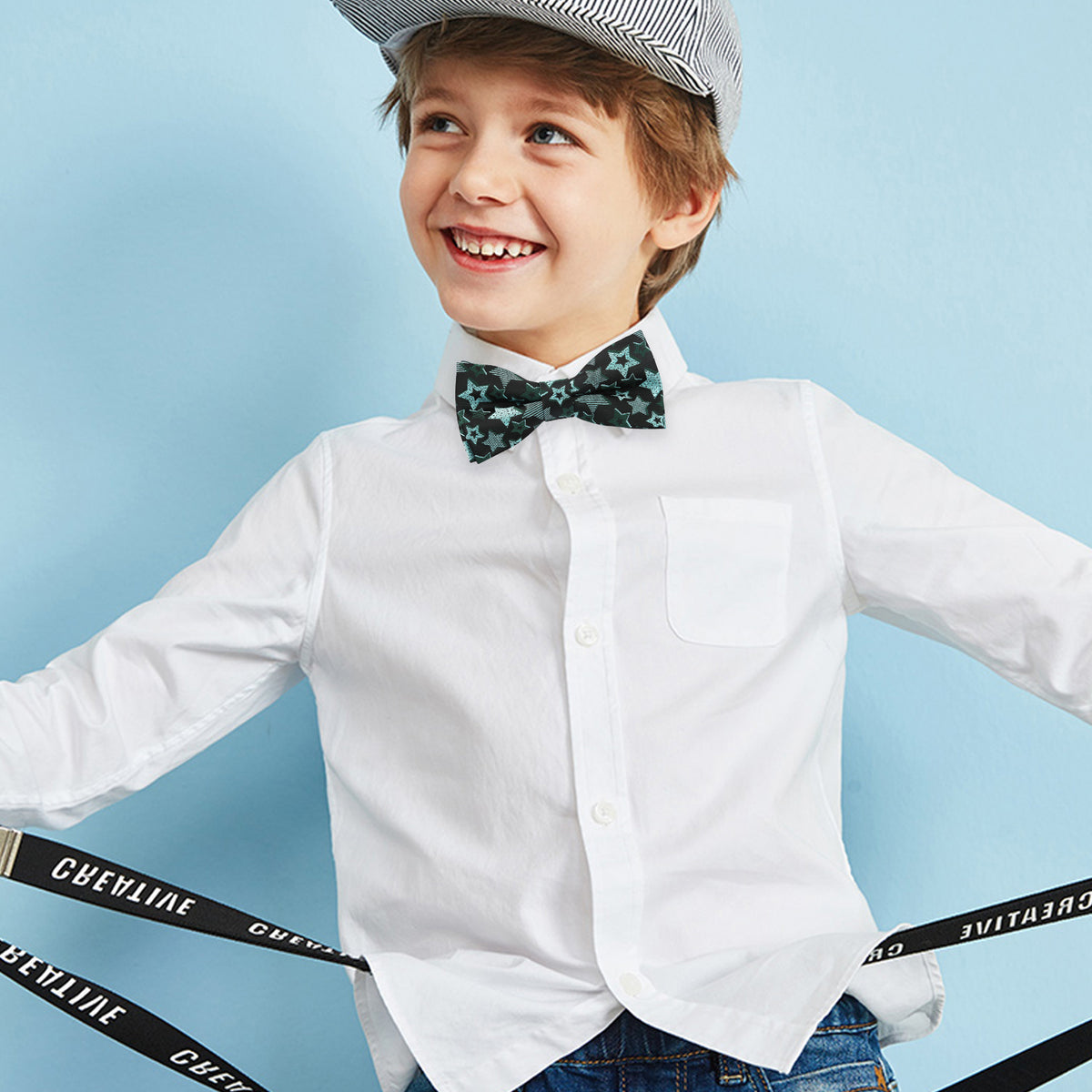 Alizeal Boys Printed Fun Novelty Pre-tied Kids Bow Tie-082